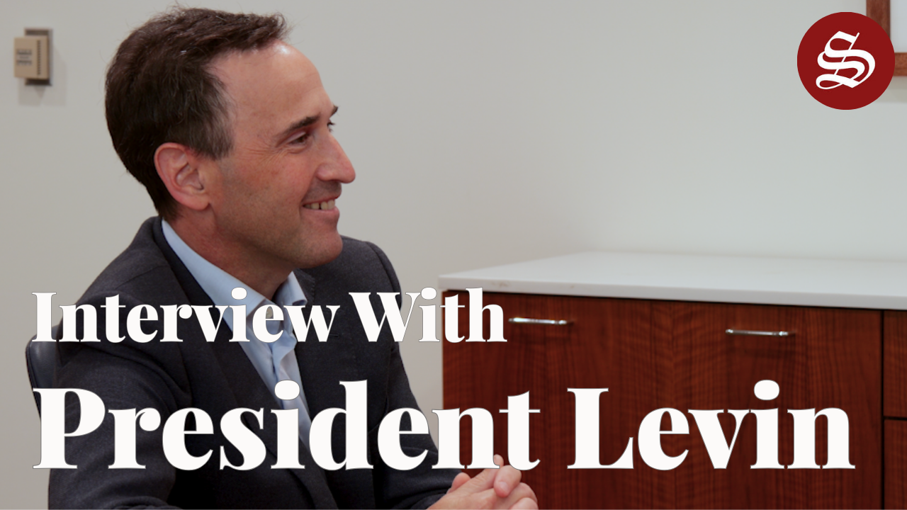 Stanford president sits down for exclusive video interview