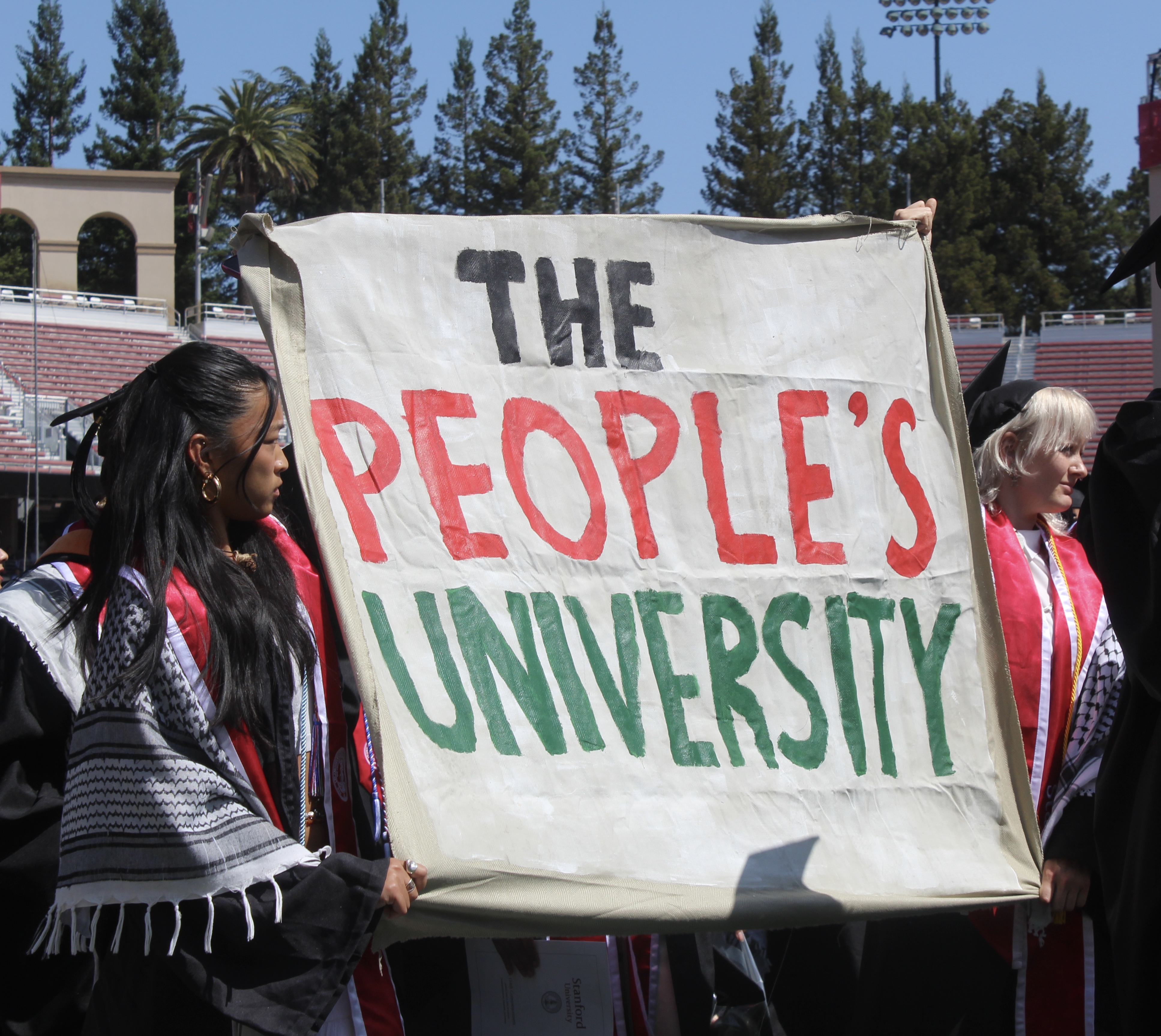 Katie Ledecky speaks at Commencement marked by protests