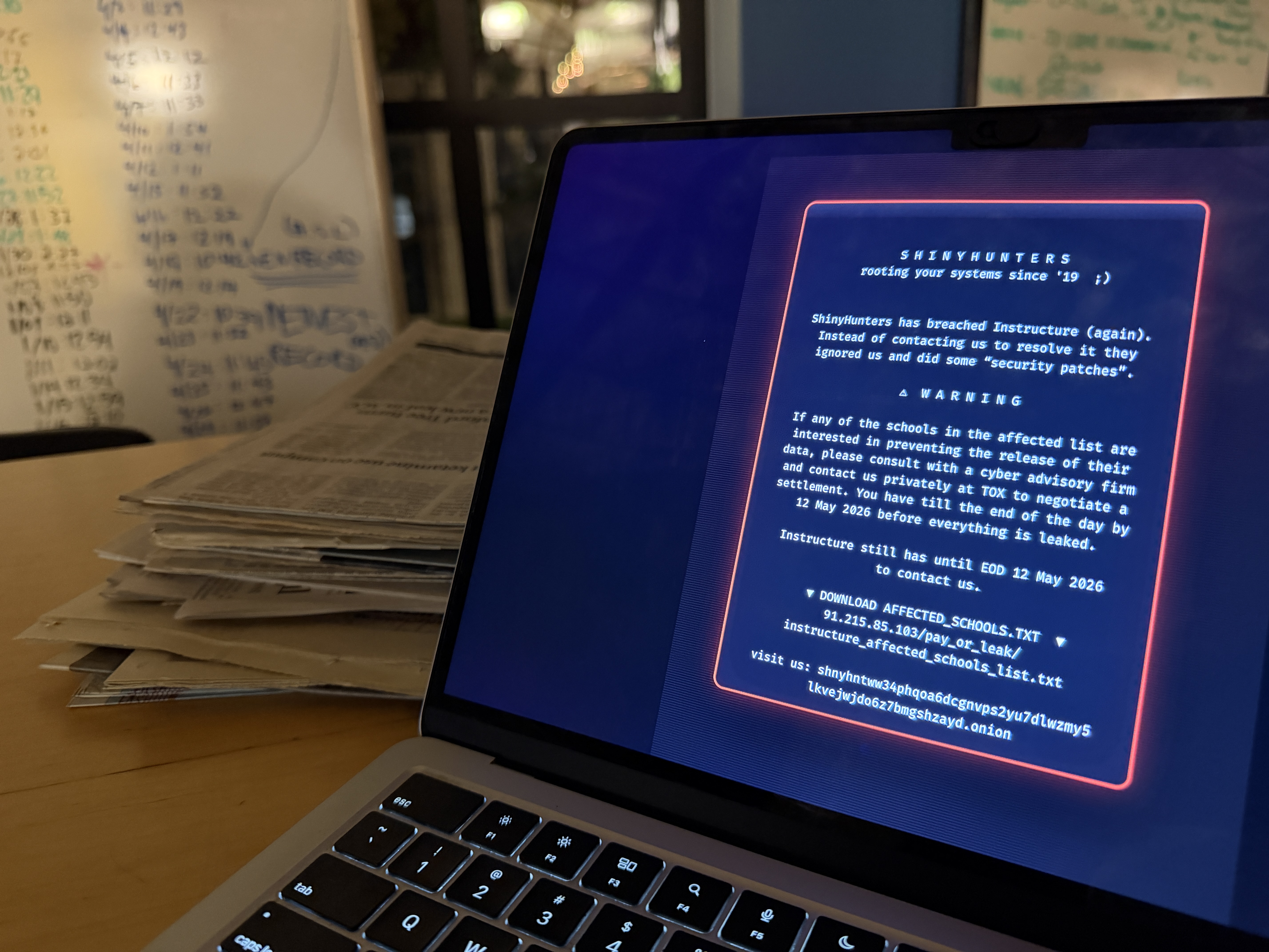 Criminal hacker group ShinyHunters breaches Canvas