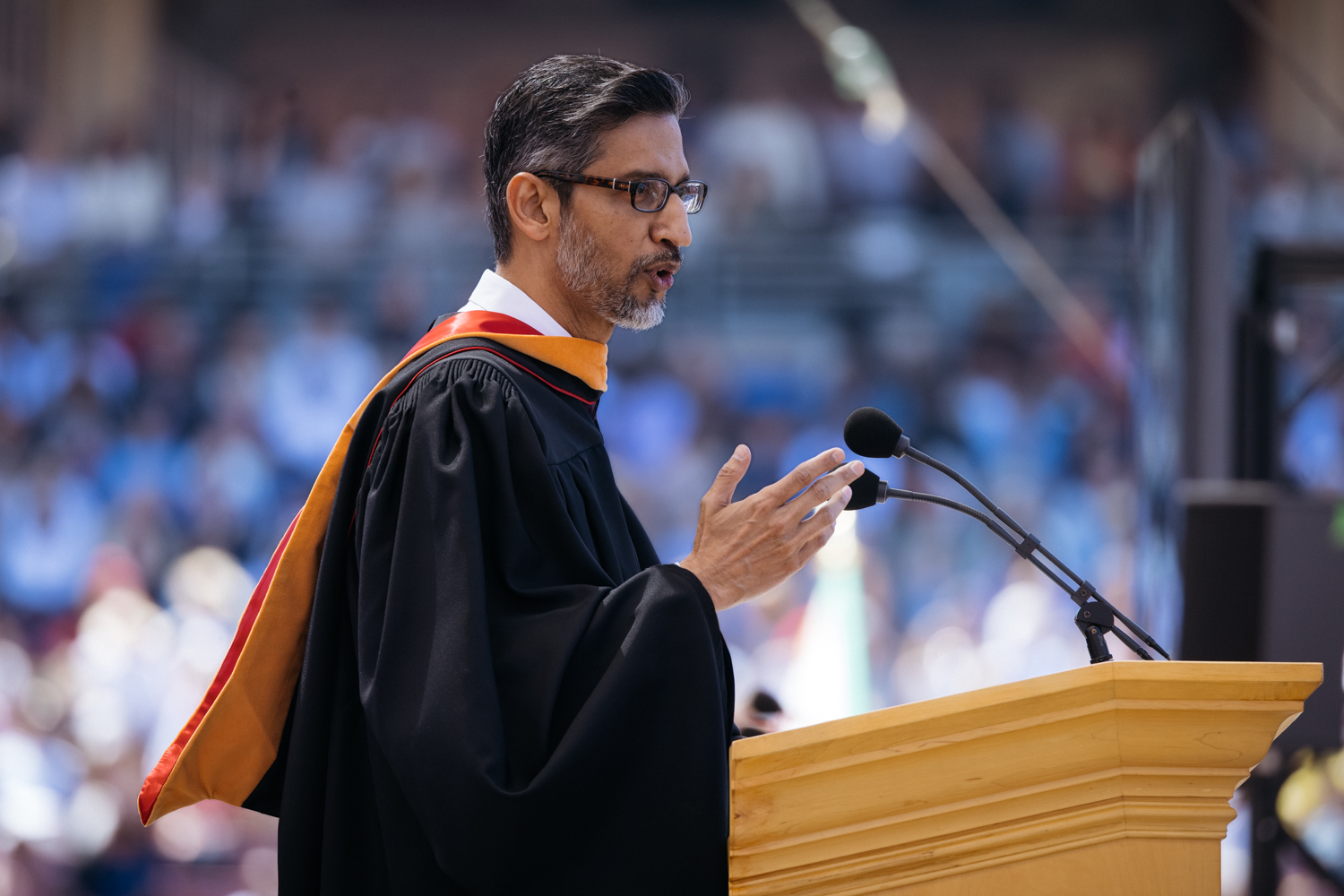 Google CEO addresses graduates amid student walkout